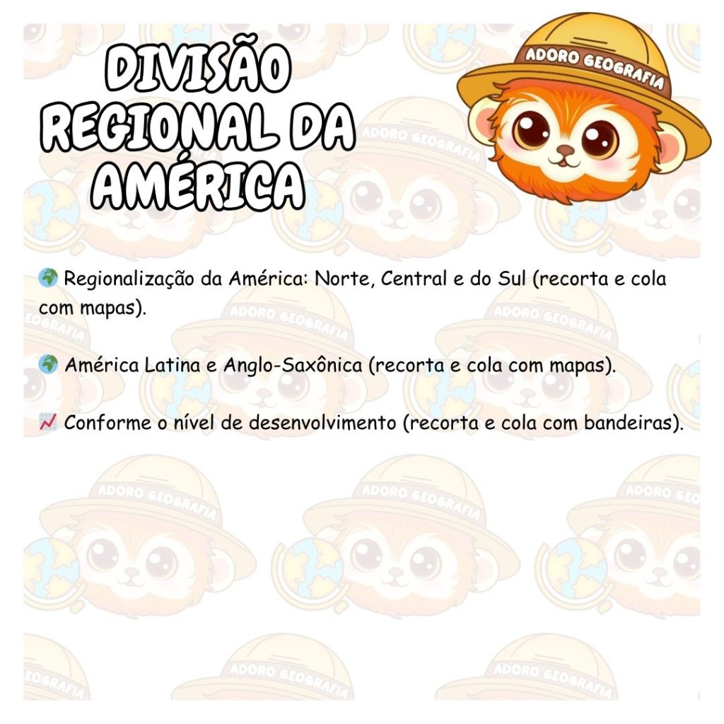 Divisão Regional da América – Adoro Geografia