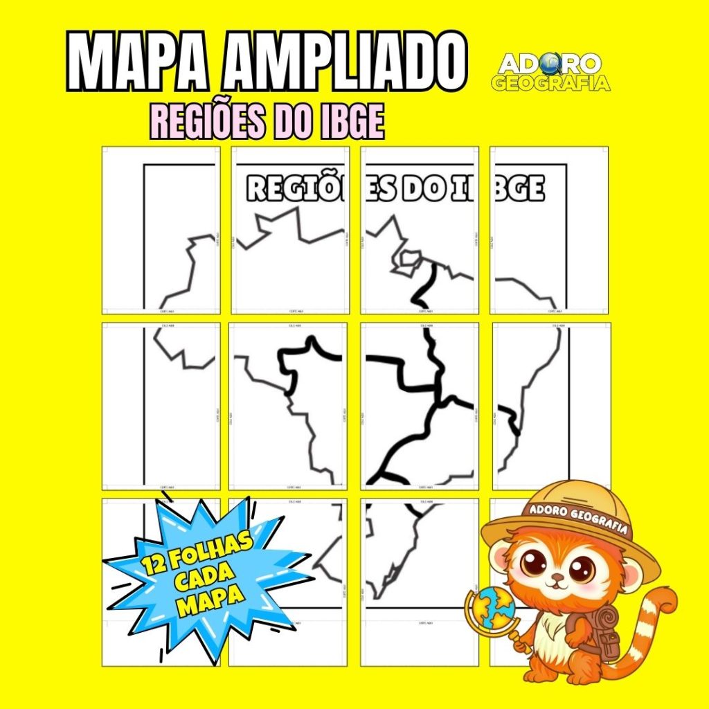 Mapas Ampliados: regiões do IBGE, complexos regionais e divisão técnico ...