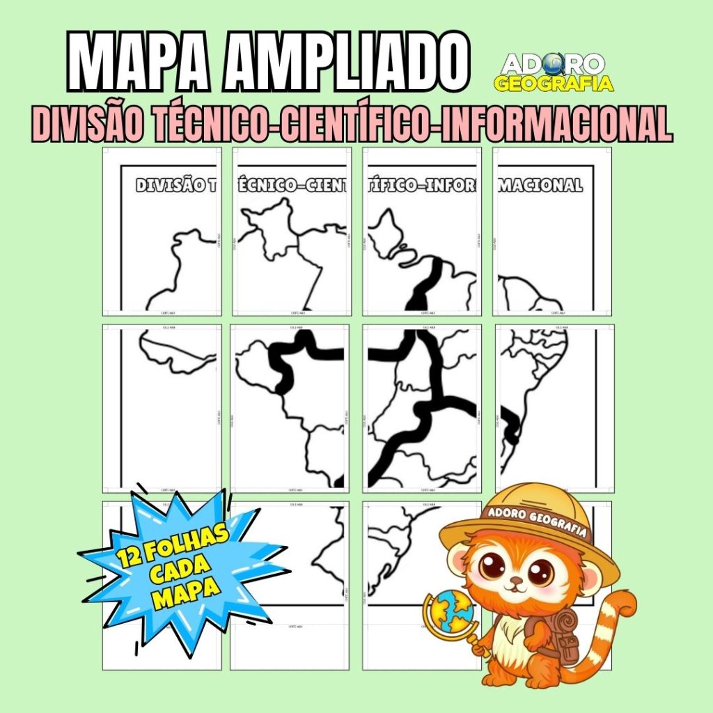 Mapas Ampliados: regiões do IBGE, complexos regionais e divisão técnico ...