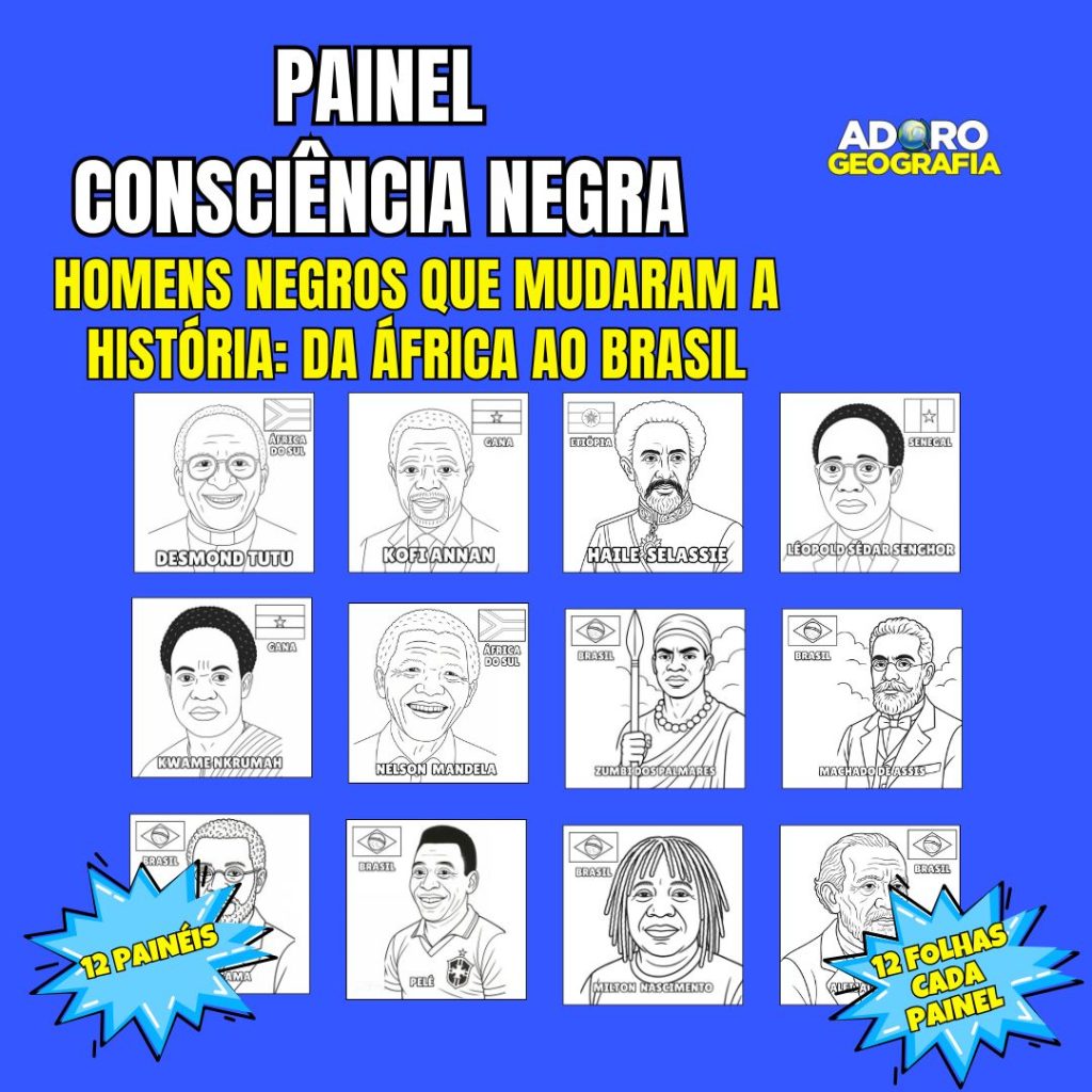Painel Consciência Negra: Homens Negros que Mudaram a História: da ...