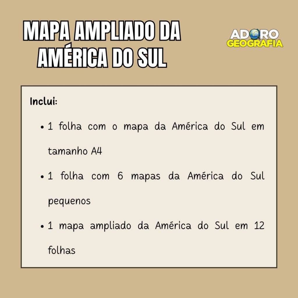 Mapa Ampliado da América do Sul – Adoro Geografia